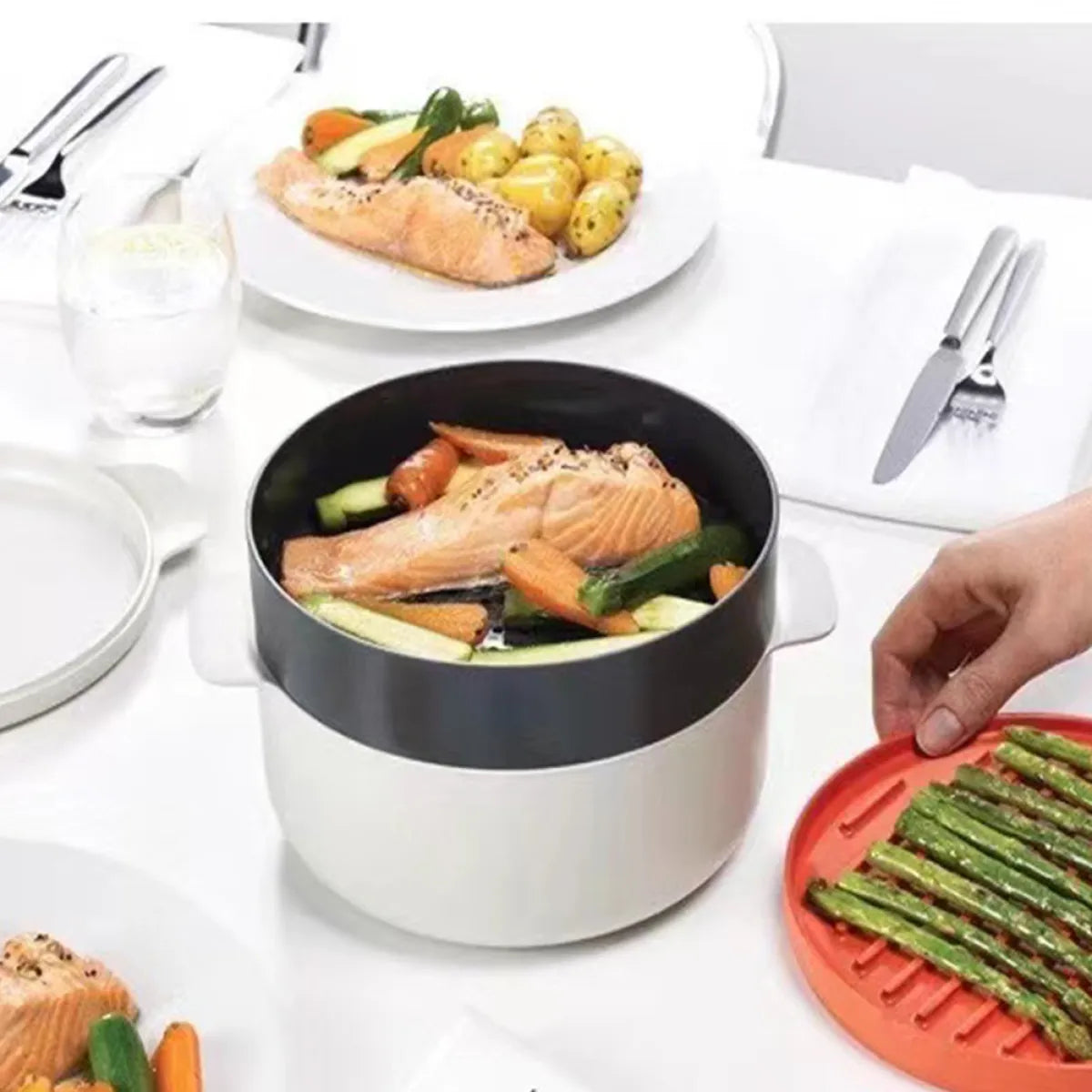 Plastic Microwave Steaming Container – KitchnSavor